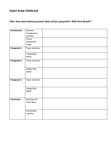 Teaching English: Poetry Unit - Seamus Heaney's 'Mid-Term Break ...