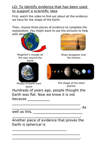 Year 5 Space Lesson 2 - The Earth is a Sphere - Cross-curricular ...