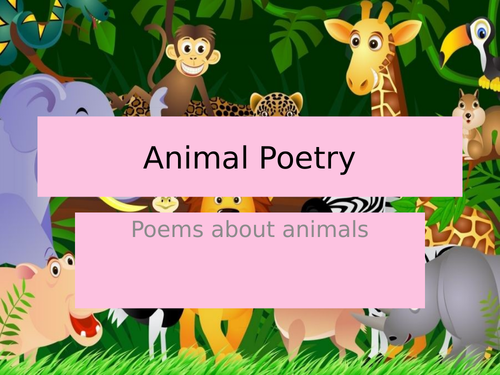 Animal Poetry Unit | Teaching Resources