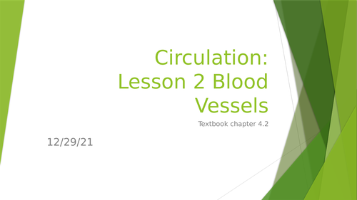 The Blood Vessels | Teaching Resources