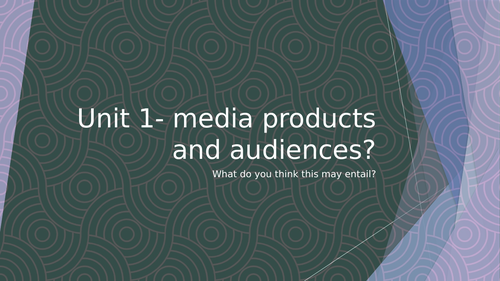 OCR Cambridge Technicals- Digital Media- Unit 1: Media Products and Audiences | Teaching Resources