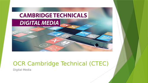OCR Cambridge Technicals- Digital Media- Unit 1: Media Products and Audiences | Teaching Resources