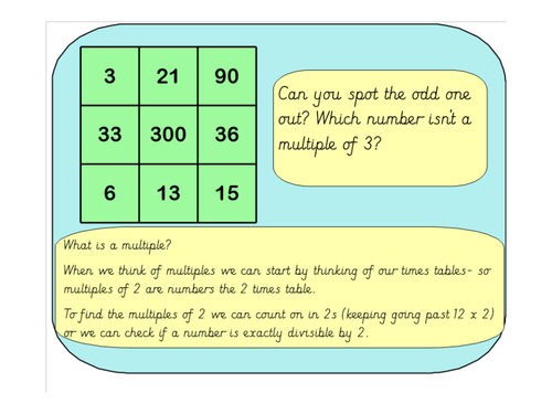 Year 5 Multiples | Teaching Resources