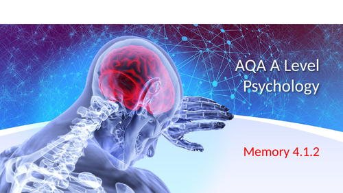 AQA A Level Psychology Memory | Teaching Resources