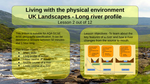 AQA Geography GCSE Lesson - Physical Landscape in the UK - River ...