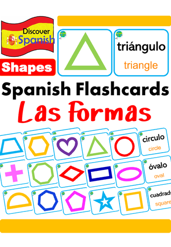 Spanish Flashcards - Shapes - Las Formas | Teaching Resources