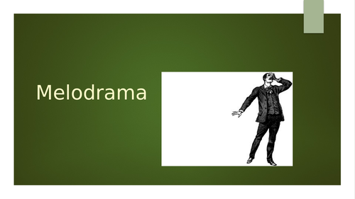 Melodrama SOW | Teaching Resources