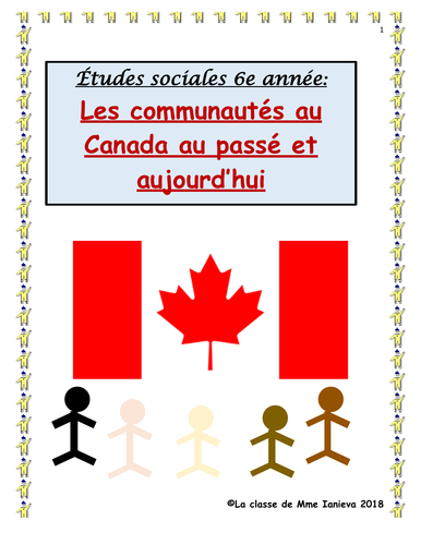 Etudes Sociales 6e: Les communautés au Canada au passé et aujourd'hui ...