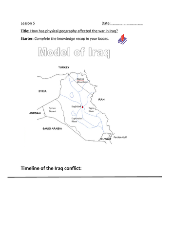 War in Iraq, Physical Geography - KS3 (Key Stage 3) | Teaching Resources