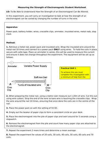 Magnetic Fields and Electromagnetism Lessons (GCSE Combined Science ...