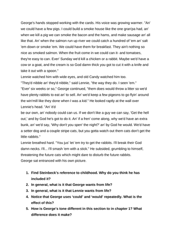 Of Mice and Men: Chapter 3 | Teaching Resources