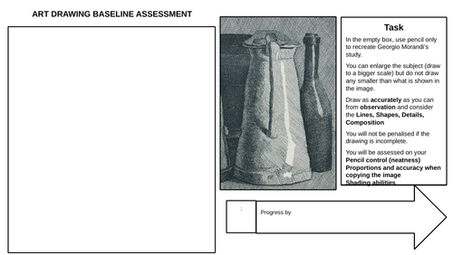 Drawing Techniques Baseline Assessment | Teaching Resources