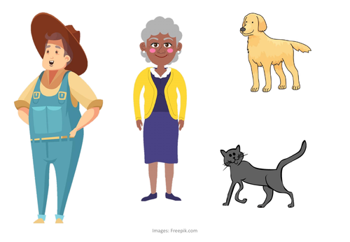 The Enormous Turnip Characters - EYFS/Y1 Pre-K/K | Teaching Resources