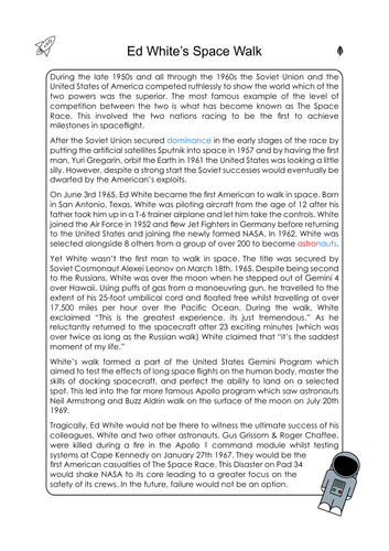 5x Space Theme Reading Comprehension Worksheets | Teaching Resources