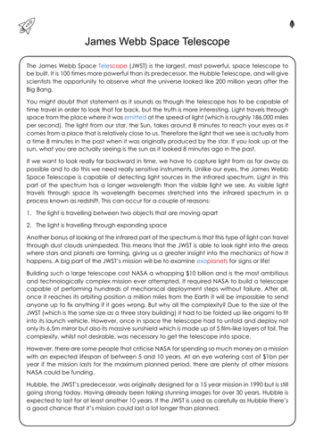 5x Space Theme Reading Comprehension Worksheets | Teaching Resources