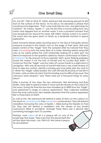 5x Space Theme Reading Comprehension Worksheets | Teaching Resources