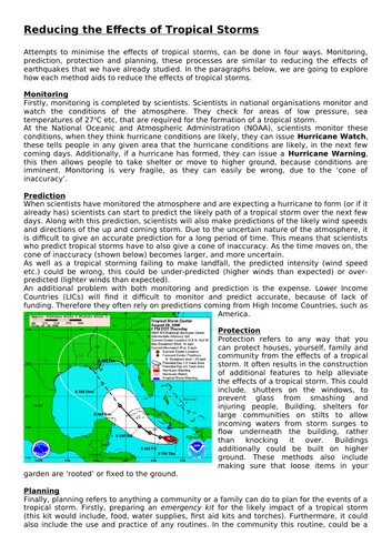 Reducing the effects of a tropical storm | Teaching Resources
