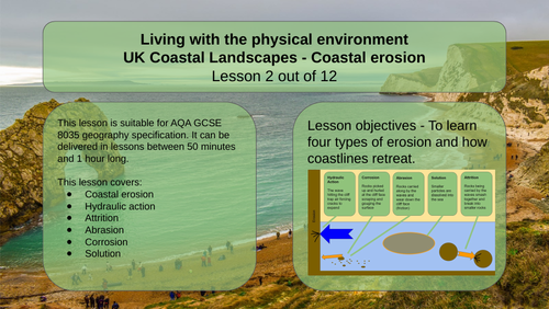 AQA Geography GCSE - Coastal Landscapes - Coastal Erosion | Teaching ... AQA Geography GCSE - Coastal Landscapes - Coastal Erosion | Teaching ...