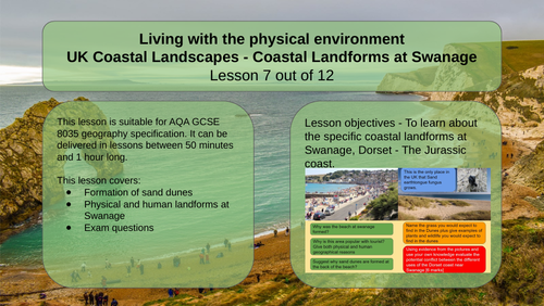 AQA Geography GCSE - Coastal Landscapes - Coastal Landforms at Swanage ... AQA Geography GCSE - Coastal Landscapes - Coastal Landforms at Swanage ...