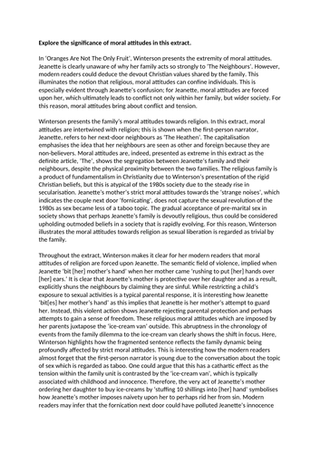 AQA A Level English Literature A Unseen Prose Exemplar Essays ...