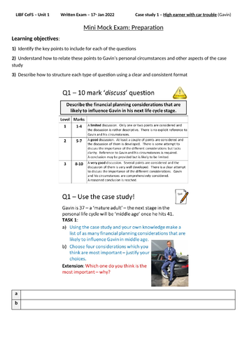 LIBF CeFS U1 Exam Jan 2022: CS1 - Mock Exam PREP BUNDLE | Teaching ...