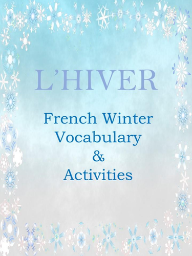 L'hiver - French Winter Activities | Teaching Resources