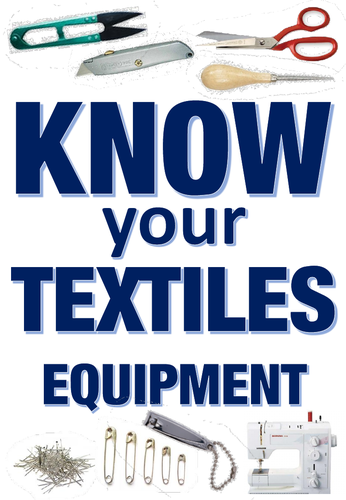 Wall Display - Textiles Design Technology - 25 x A4 posters equipment ...