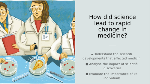 Changes in medicine: 11. Science and medical changes | Teaching Resources