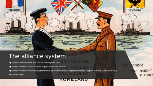 World War I - 1. The alliance system | Teaching Resources