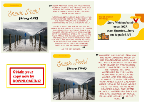 AQA GCSE/IGCSE: Story Writing based on an Exam Question from a Past ...