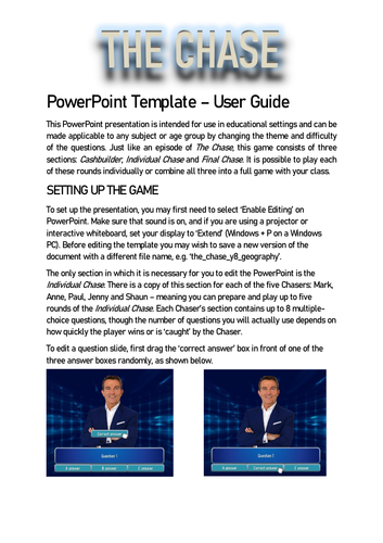 The Chase UK Interactive PowerPoint Template (Cashbuilder, Individual ...