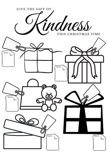 Give the gift of kindness Christmas activity | Teaching Resources