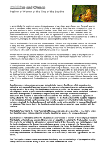 OCR A2 Buddhism and Gender | Teaching Resources