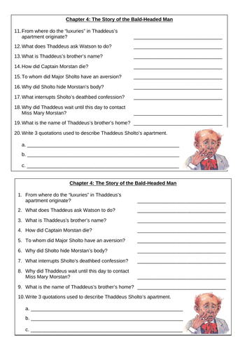 The Sign of Four: Chapter 4 | Teaching Resources