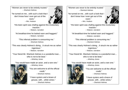 The Sign of Four: Chapter 9 | Teaching Resources