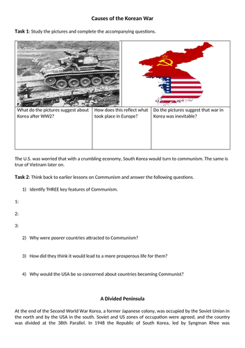 IBDP History: Causes of the Korean War | Teaching Resources