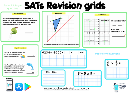 Year 6 SATs Revision Grid #3 | Teaching Resources