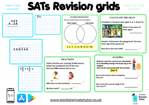 Year 6 SATs Revision Grid #4 | Teaching Resources