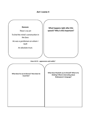 Macbeth Act 1 resources | Teaching Resources
