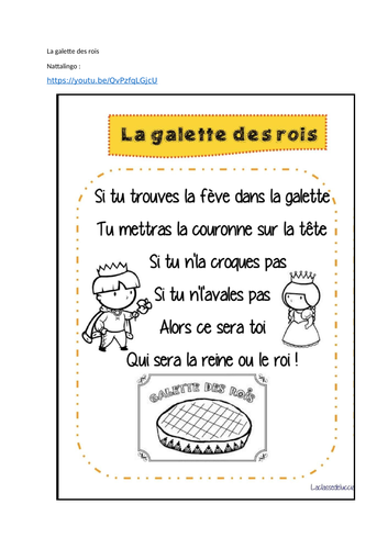 La galette des rois / Epiphany | Teaching Resources