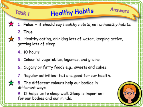 Healthy Habits - Routines KS1 | Teaching Resources
