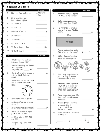 Year 3 maths arithmetic workbook British Curriculum | Teaching Resources