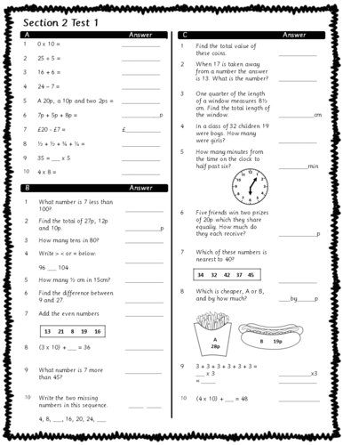 Year 3 maths arithmetic workbook British Curriculum | Teaching Resources