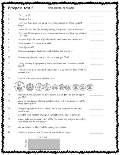 Year 3 maths arithmetic workbook British Curriculum | Teaching Resources
