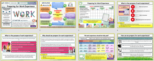 Preparing for work experience - Careers | Teaching Resources