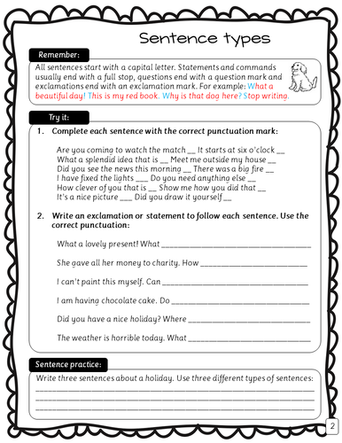 Year 3 Grammar Workbook Term 1 | Teaching Resources