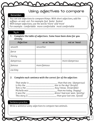 Year 3 Grammar Workbook Term 1 | Teaching Resources