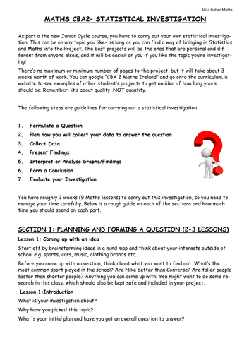 Maths CBA Ire Template Plan | Teaching Resources