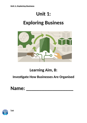 BTEC Business - Unit 1: Exploring Business (BTEC NEW SPECIFICATION ...
