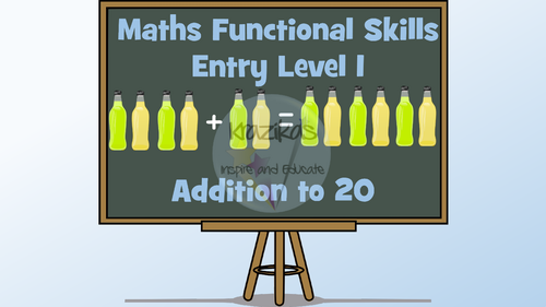 Functional Skills Maths - Entry Level 1 - Addition to 20 - PowerPoint ...